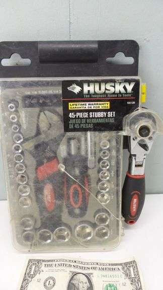 Husky 45pc Stubby Set! Complete! (2C) - Texas Online Auction House