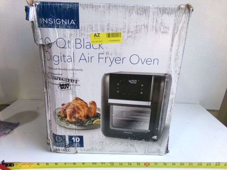 Insignia 10 qt digital air fryer oven still packed in box - untested ...