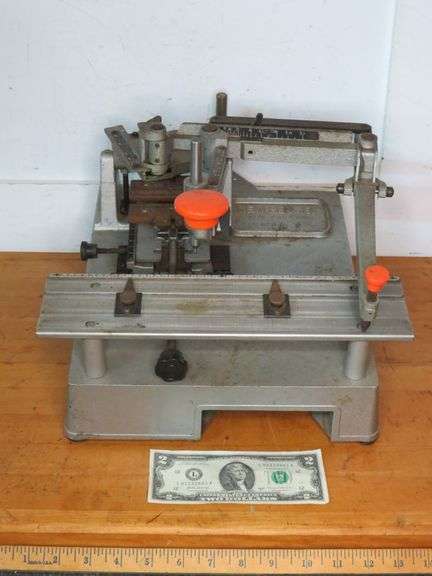 Vintage New Hermes Table Top Engraving Machine as shown - Texas Online ...