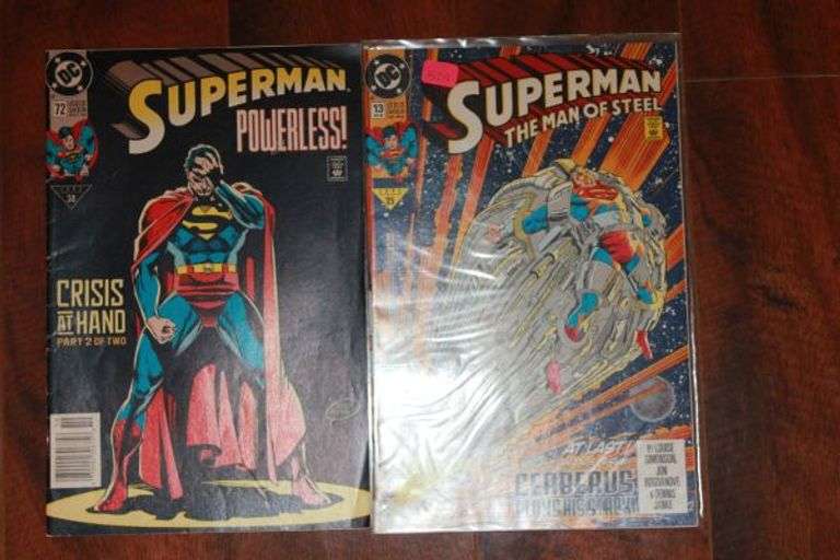 DC Comics Superman The Man of Steel 13 and Superman Powerless 72 (CRMD ...