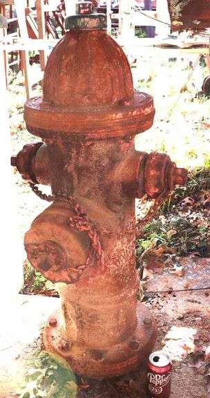 RARE FIND! ANTIQUE FIRE HYDRANT - IRON WORKS - CHATTANOOGA - VERY HEAVY ...