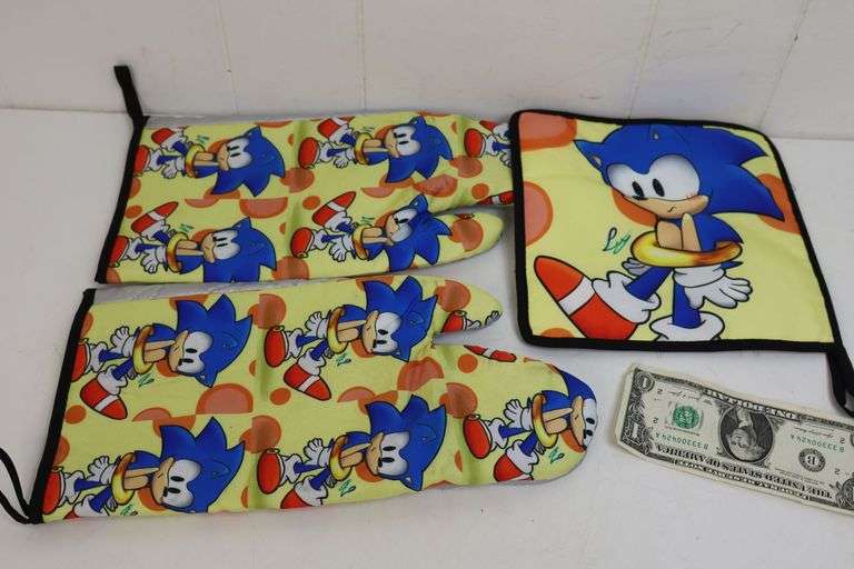 Sonic the Hedgehog 3pc Kitchen Set! (2C) - Texas Online Auction House