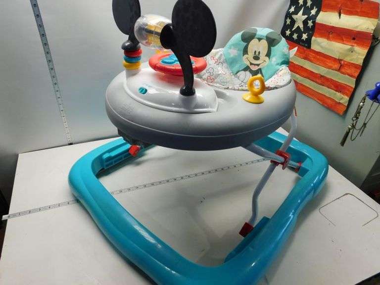 Baby Mickey Mouse Walker Play Station--Rarely Used High End Baby Toy ...