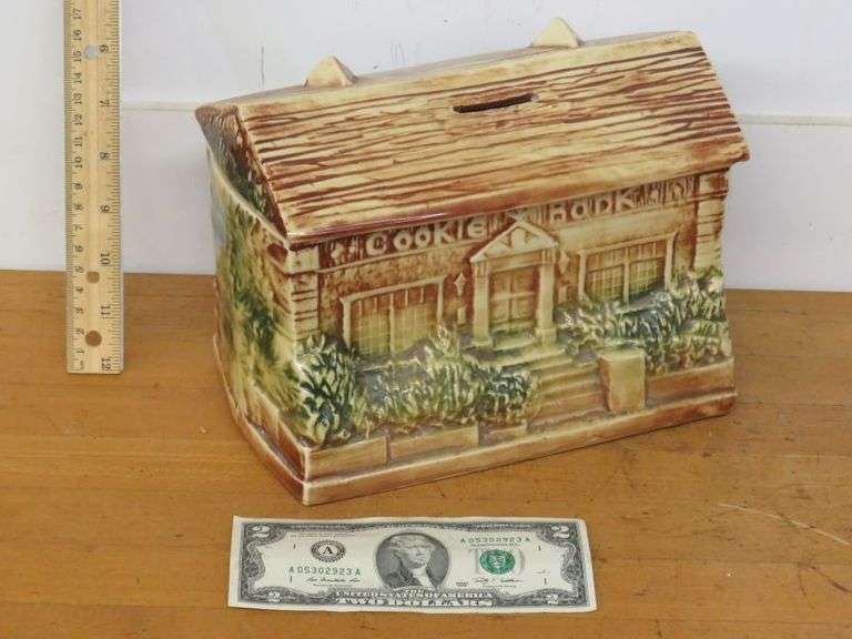 Vintage McCoy Pottery "Cookie Bank" as shown - Texas Online Auction House