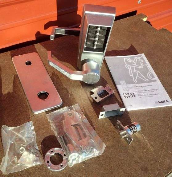 KABA L100 Series push button security lock door lever handle kit with ...