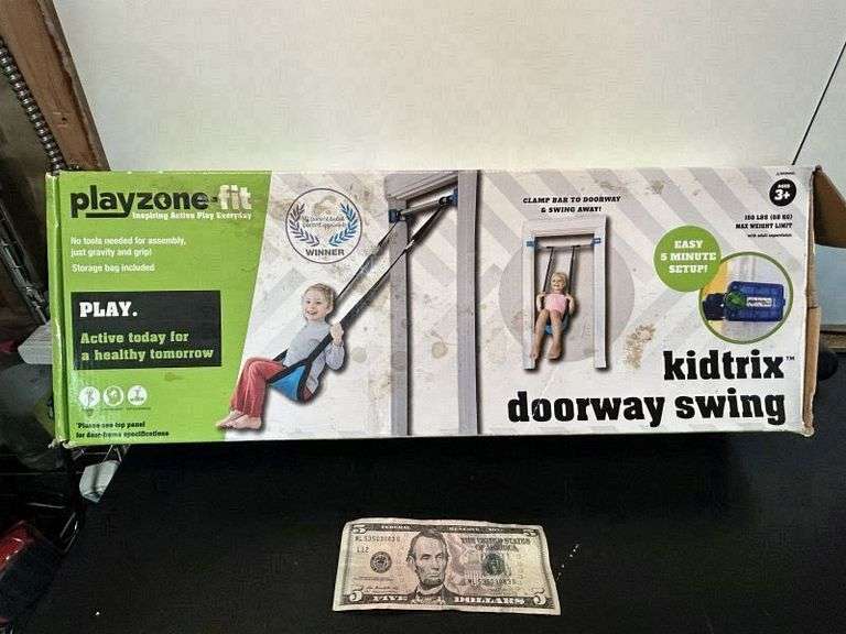 PLAYZONE FIT KIDTRIX DOORWAY SWING-COMPLETE - Texas Online Auction House