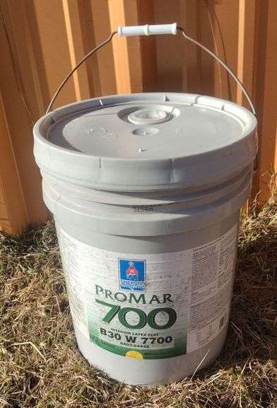 Unopened 5 gallon bucket Sherwin Williams ProMar 700 Interior Latex ...