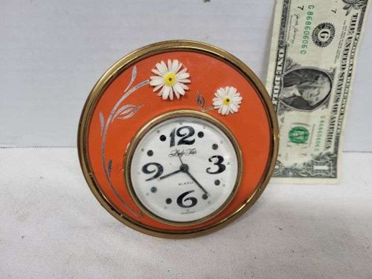 Vintage Wind Up Lady Fair Alarm Clock – Germany. ~ cash only ~ . (1C ...