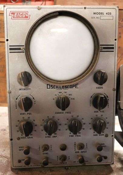 Vintage OSCILLOSCOPE - EICO Model 425, Push/Pull Wide Range Scope ...