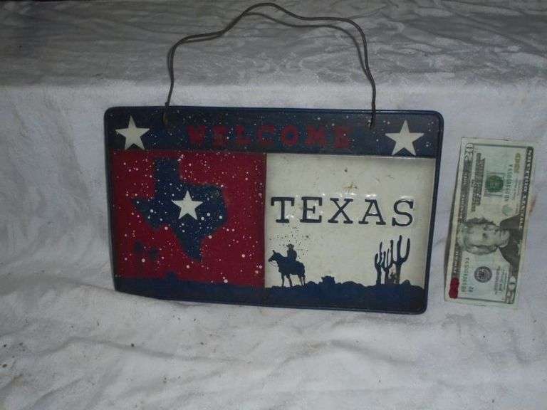 Texas Welcome Sign - Texas Online Auction House