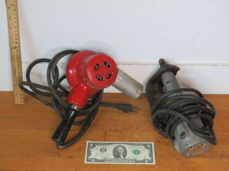 Working Dayton Heat Gun and Craftsman Commercial Hand Grinder as shown ...