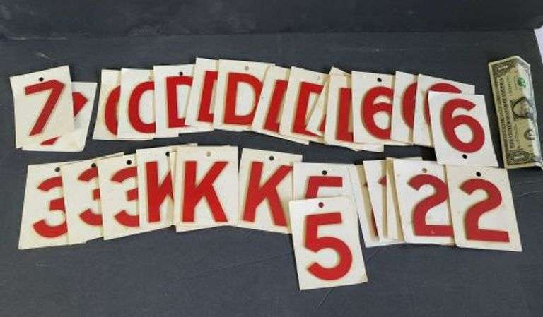 Numbers / Letters. ~ cash only ~. (4C) - Texas Online Auction House