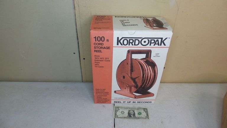 NEW Kord-O-Pak 100ft Cord Storage Reel! (T1) - Texas Online Auction House