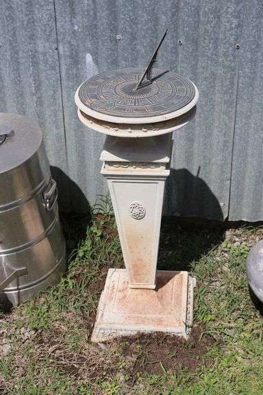 Sundial on Pedestal. - Texas Online Auction House