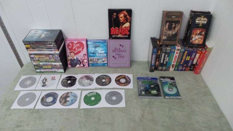 LARGE Lot of DVD's, DVD Collector Sets, Vintage VHS Tapes & More! (1C ...