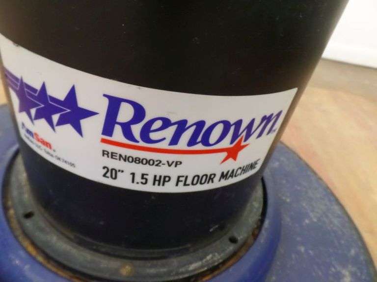 $$ Renown 20" 1.5 HP Floor Machine! Seems to work as it should! (R1 ...