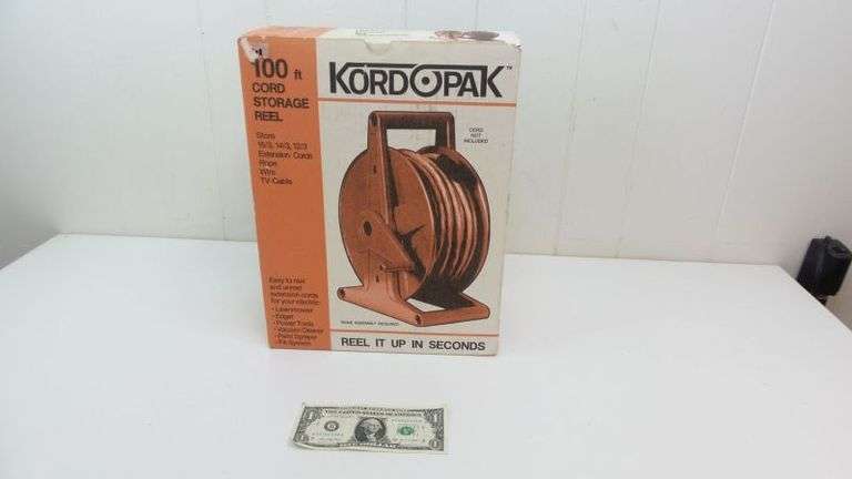 NEW Kord-O-Pak 100ft Cord Storage Reel! (2C) - Texas Online Auction House