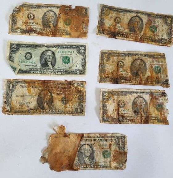 Damaged Bills. ~ cash only ~. - Texas Online Auction House