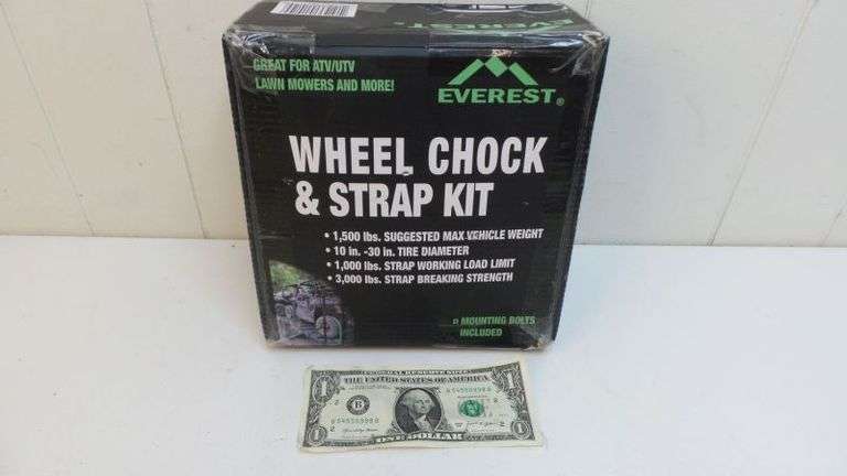 NEW Everest Wheel Chock & Strap Kit! (7C) - Texas Online Auction House