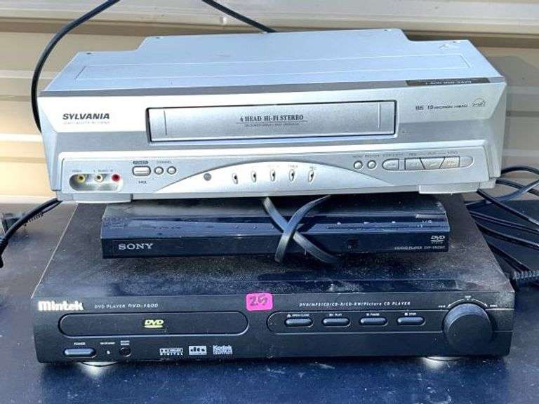 VHS PLAYER & 2 DVD PLAYERS - Texas Online Auction House