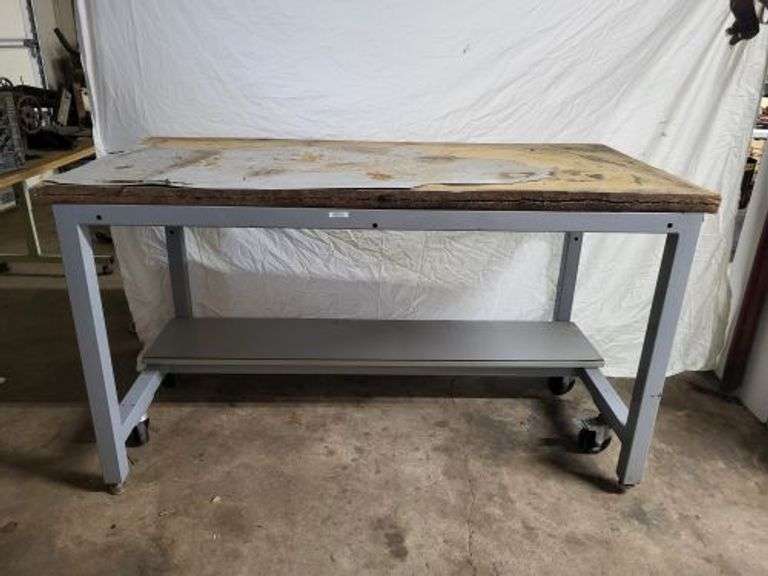 Work Table on Casters. 60”x29”x34” Bring Help to load.~ cash only ...