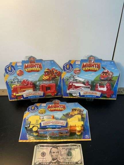 Mighty Express Motorized Train Characters New - Texas Online Auction House