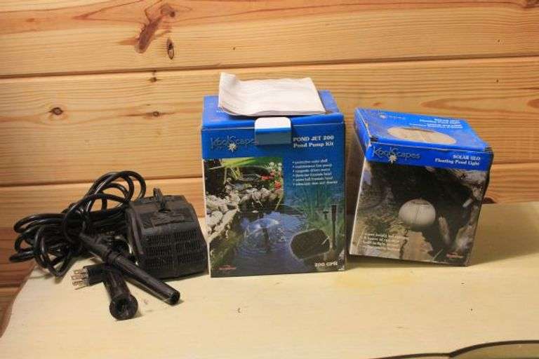 KoolScapes Pond Jet 200 gph Pond Pump Kit with 3 Tier Fountain Head ...