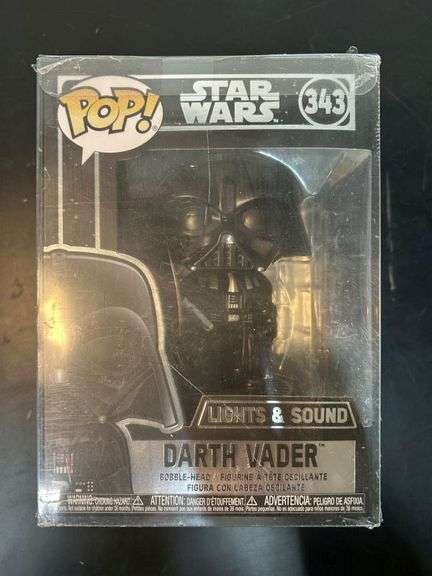 FUNKO POP STAR WARS DARTH VADER LIGHTS & SOUND 343 - Texas Online Auction House
