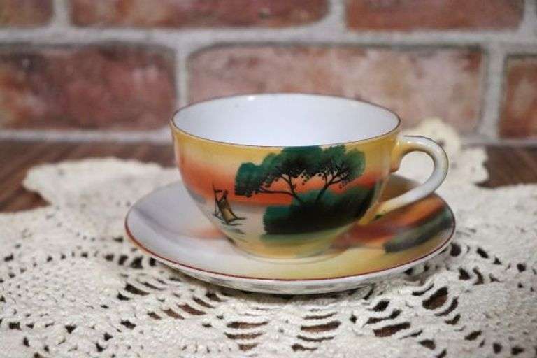 RARE! Vintage TRICO Hand Painted Tea Cup and Matching Saucer from ...