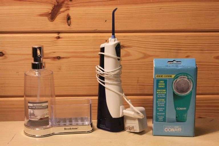 Waterpik Rechargeable Cordless Water Flosser, Conair Fabric Shaver and ...