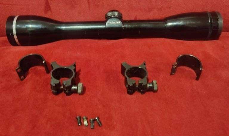Charles Daly 4x40 long rifle scope with mounts - Texas Online Auction House