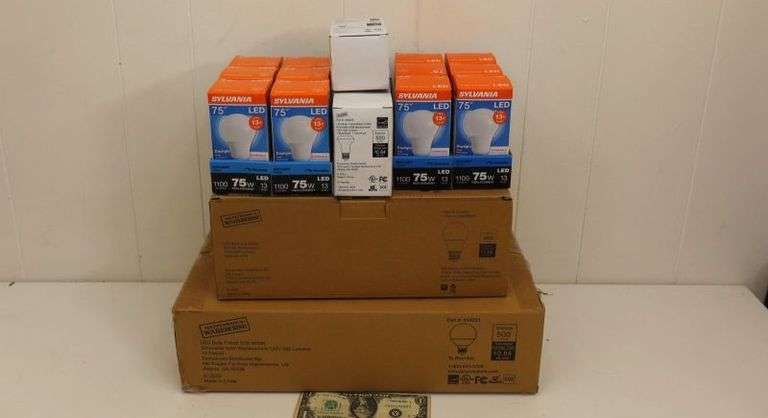 NEW Large Lot of Assorted LED Light Bulbs! 55 Bulbs! (11C) - Texas ...