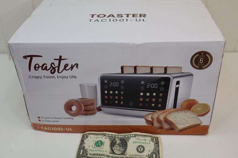 Stainless Steel 4-Slice Digital Smart Touchscreen Toaster! (T1) - Texas ...