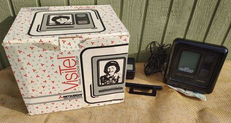 Vintage VisiTel Visual Telephone Display Mitsubishi Visual Telecom ...
