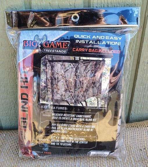 Deluxe Univeral Hunting Blind Kit by Big Game TreeStands with quick and ...