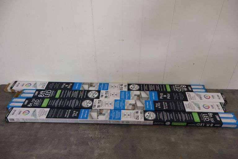 NEW Lot of FOUR 8-Foot All-in-One LED Tube Sets! (9A) - Texas Online ...