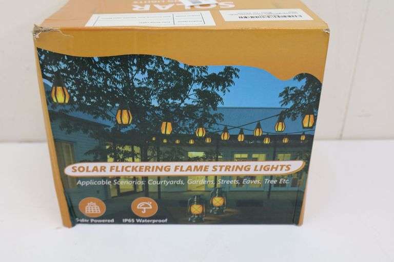 NEW Solar Flickering Flame String Lights Set! (3C) - Texas Online ...