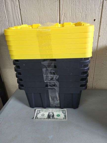 5 New Storage Bins. ~ cash only ~ . ( 5K) - Texas Online Auction House