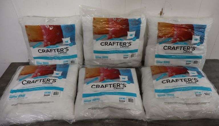 NEW Lot of SIX Crafter's Choice 16" Basic Pillow Forms! (12A) - Texas ...