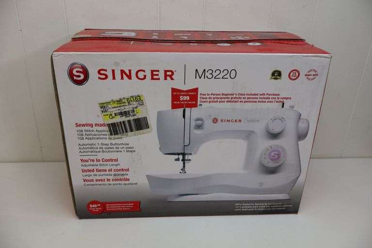 NEW Singer M3220 Sewing Machine! (4A) - Texas Online Auction House