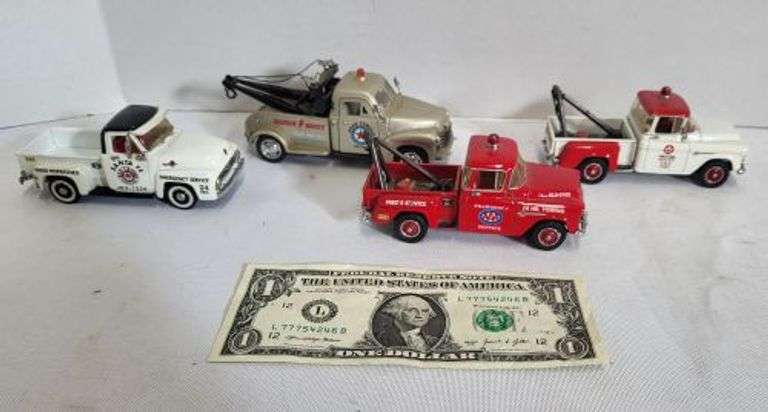 4 Collectible Trucks. ~cash only~. (1C) - Texas Online Auction House