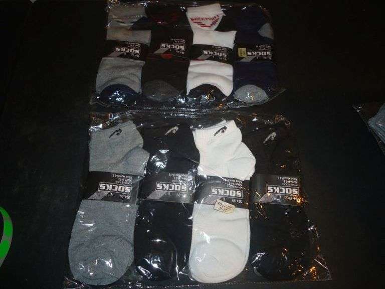New Two Packages - 12 pair of Men's Socks in Each Package Size 9-11 (R2 ...