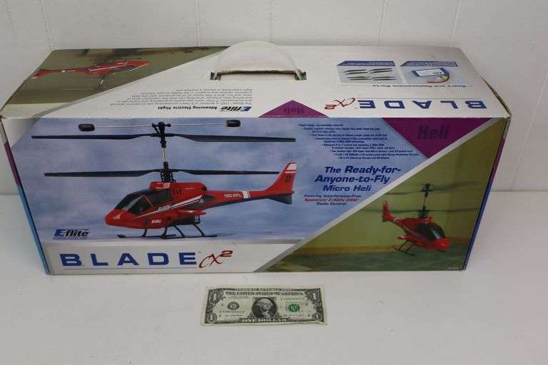 E-Flite Blade CX2 RC Helicopter! (11E) - Texas Online Auction House