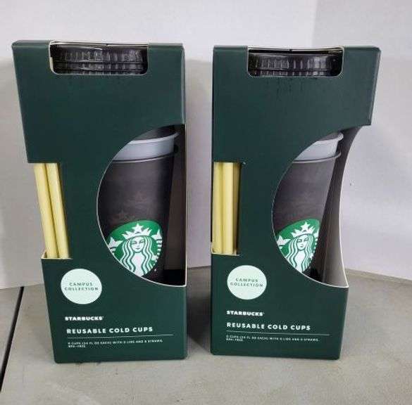 Starbucks Reusable Cups. ~ cash only~.(5C) - Texas Online Auction House