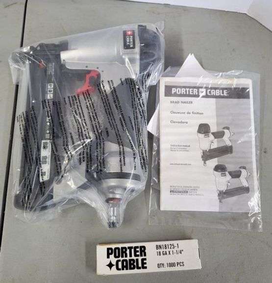 New Porter Cable Nail Gun. ~ cash only~. (4D) - Texas Online Auction House