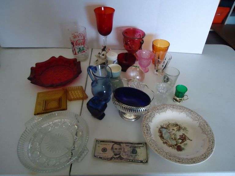 Cash Only Vintage Miscellaneous Glass Lot (L-5-4) - Texas Online ...