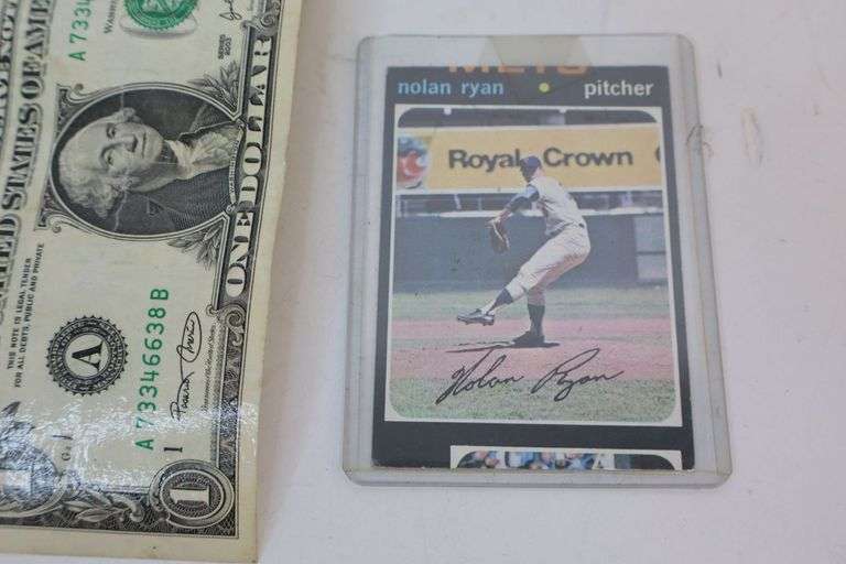 RARE MISCUT ERROR CARD* 1971 New York Mets Nolan Ryan #513 Topps Card ...