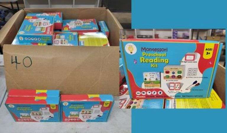 40 Montessori Preschool Reading Kits. ~ cash only~.(2B) - Texas Online ...