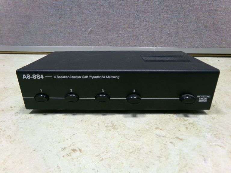 $ Helios AS-SS4 4-zone speaker selector - Texas Online Auction House