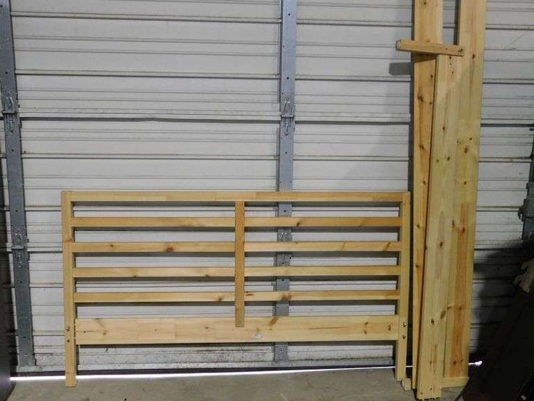 Full size Wood Bed Frame- - Texas Online Auction House
